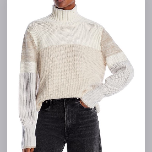 Splendid | Sweaters | Splendid Marika Chunky Textured Mock Neck Sweater ...
